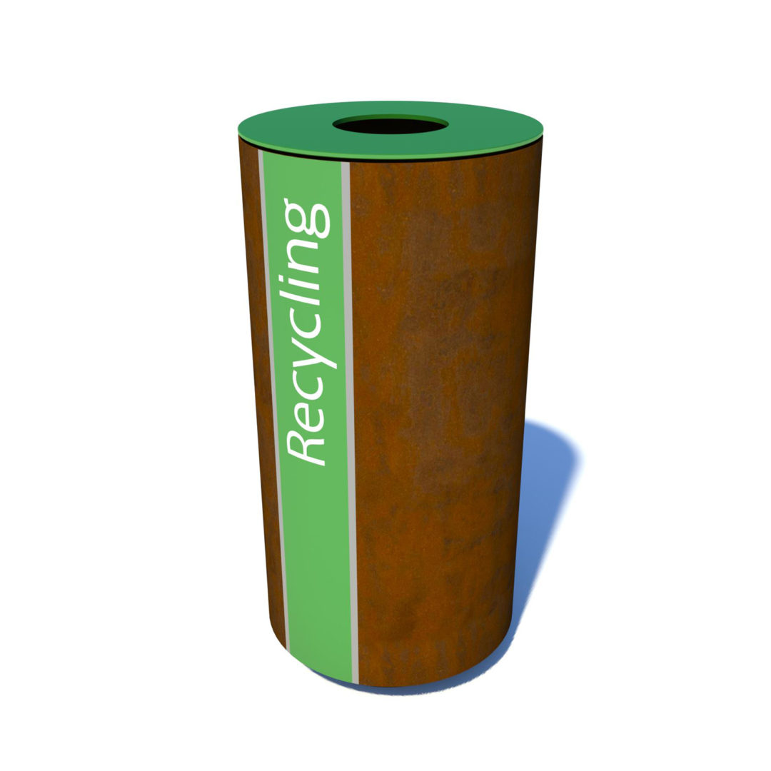 Drum waste bin - Streetscape NZ