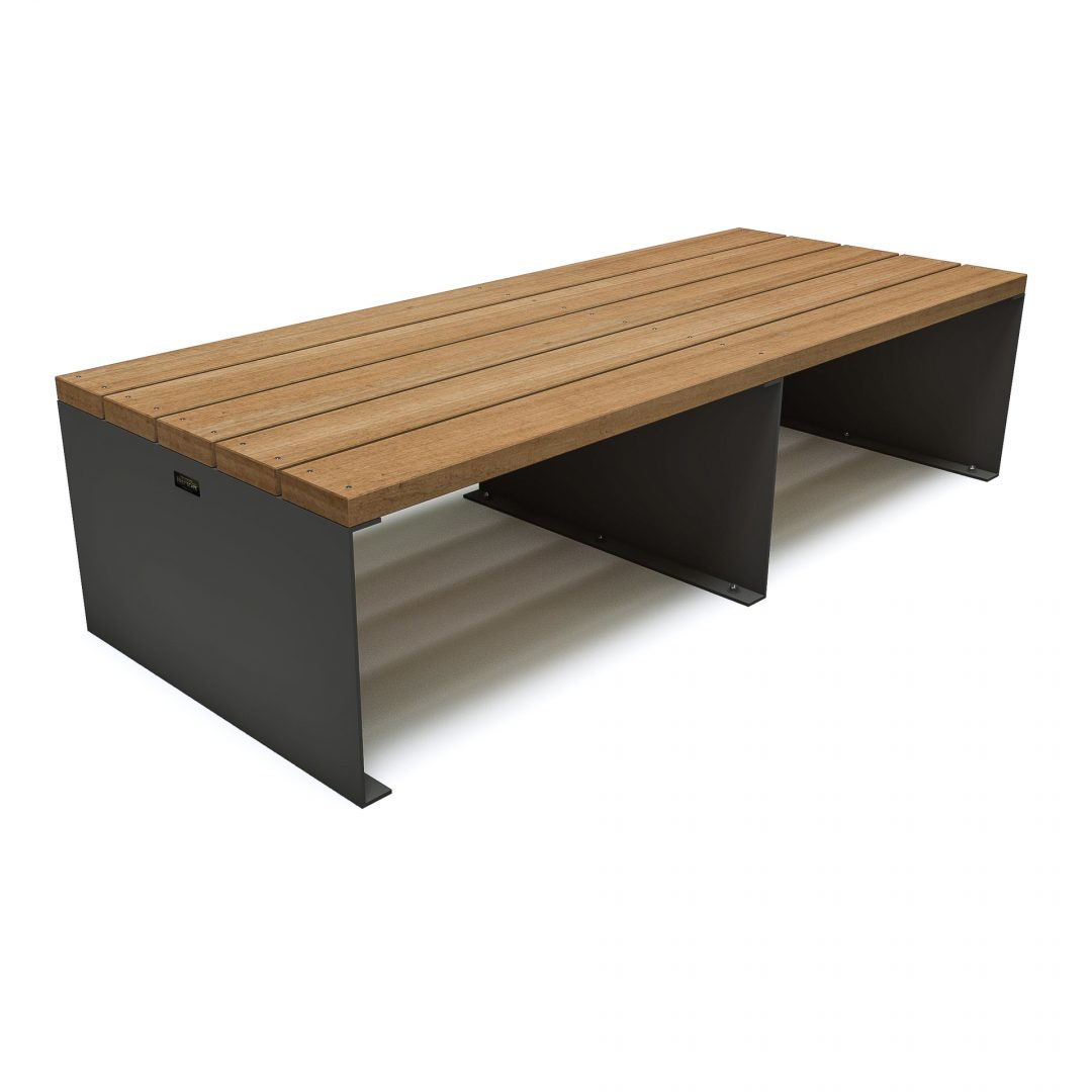 Mack wide bench seat - Streetscape NZ